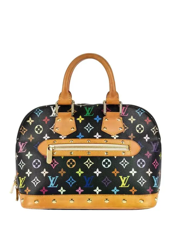LOUIS VUITTON Monogram Multicolore Alma Tote Bag - Black