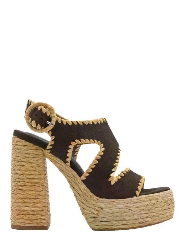 PALOMA BARCELO Wanda Heeled Sandals - Brown