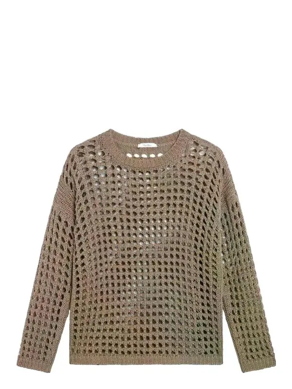 Max Mara Open-knit Sweater - Neutrals
