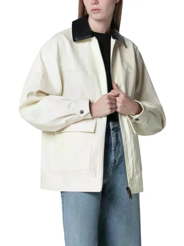 ANINE BING Holden Jacket With Contrast Collar - Neutrals