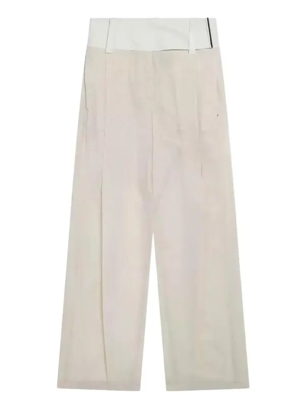 Sportmax Wide-leg Trousers - Neutrals