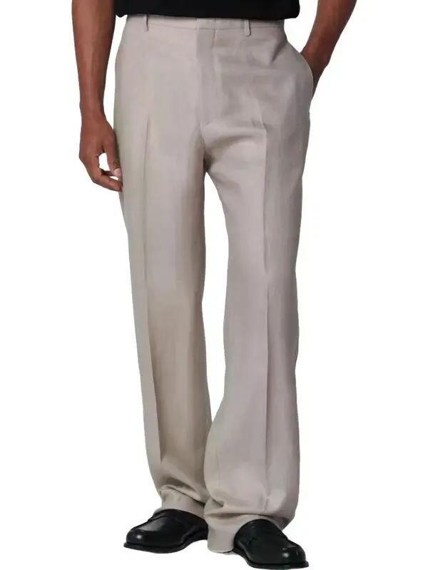 Tagliatore Linen Tailored Trousers - Neutrals