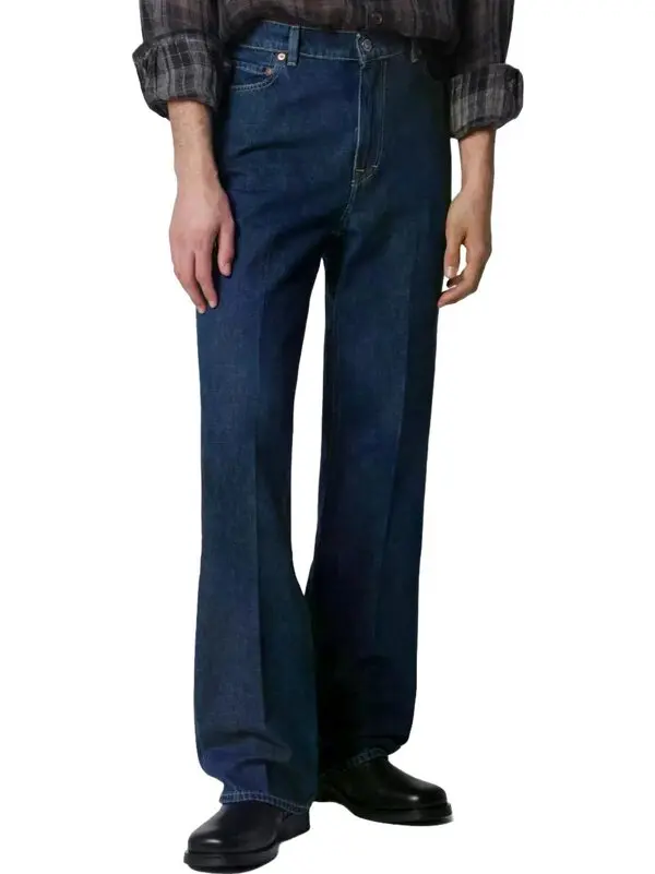 Our Legacy 70s Cut Pressed-crease Jeans - Blue