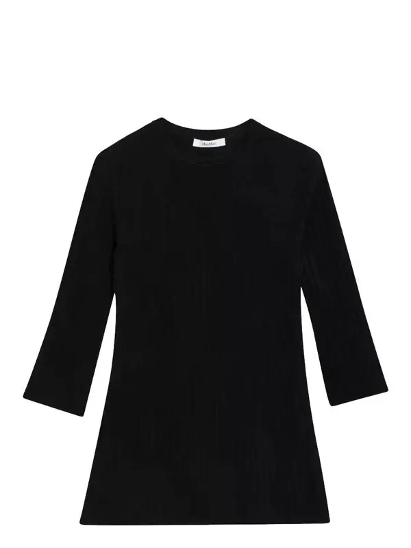 Max Mara Ribbed Knit Sweater - Black