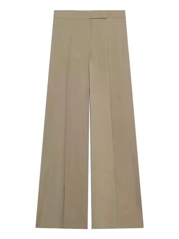 Max Mara Pleated Palazzo Pants - Neutrals