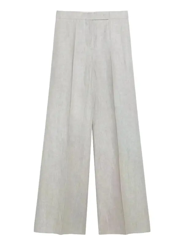 Max Mara Pleated Wide-leg Trousers - Neutrals