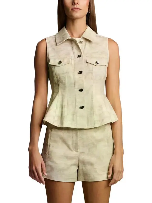 HEVRON Lilah Printed Shorts - Neutrals