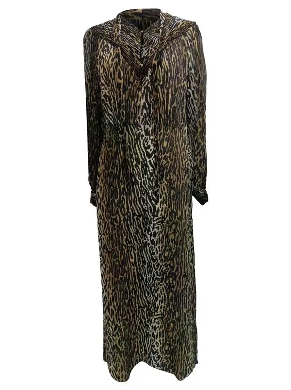 Rixo Bette Leopard-print Midi Dress - Neutrals
