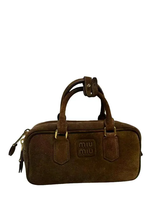 Miu Miu Arcadie Padded Top-handle Bag - Brown