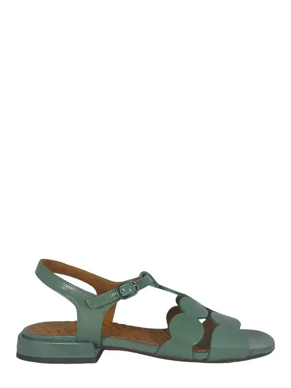 Chie Mihara Toika Leather Sandals - Green