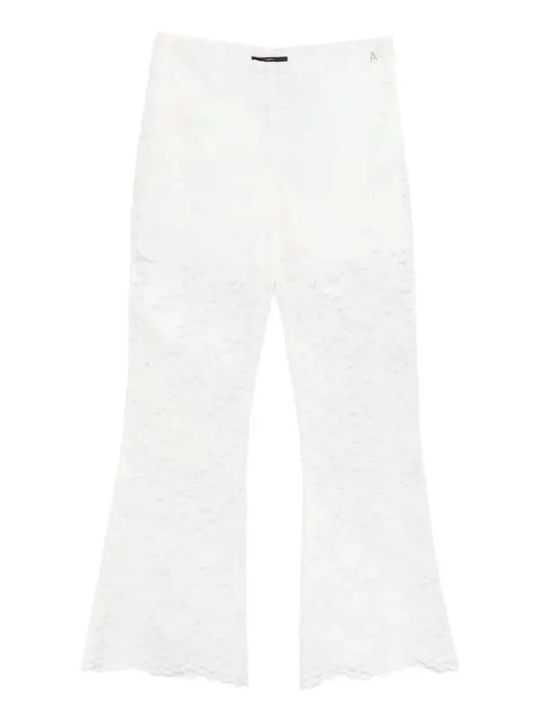 TWINSET Flower Lace Trousers - White
