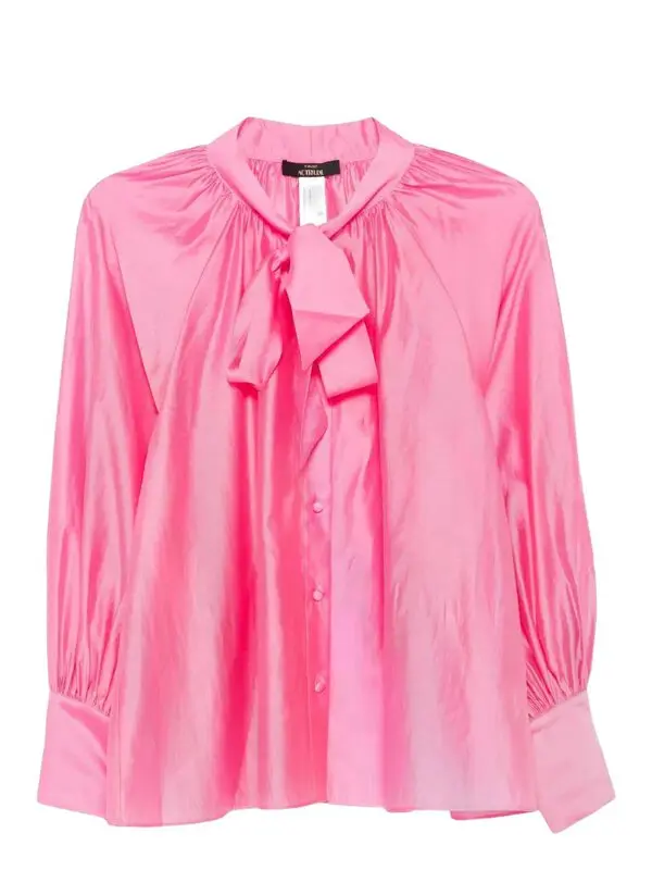 TWINSET Pussy-bow Balloon-sleeve Blouse - Pink