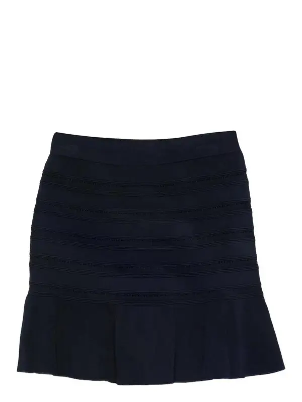 BLUGIRL Pointelle-knit Ruffled Skirt - Blue