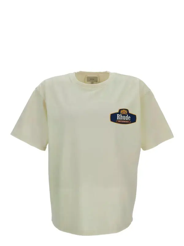 Rhude Logo-print T-shirt - White