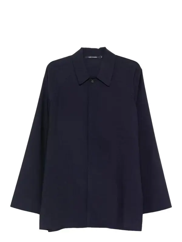 Sofie D'hoore Raglan-sleeve Shirt - Blue