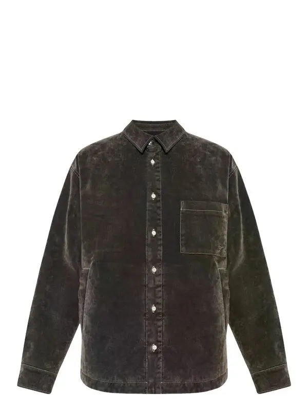 Jacquemus Boulanger Corduroy-effect Chest-pocket Jacket - Grey