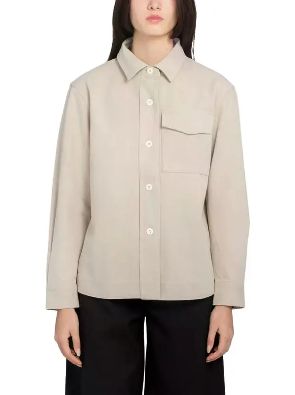 MARGARET HOWELL Mhl. Pocket Shirt - Neutrals
