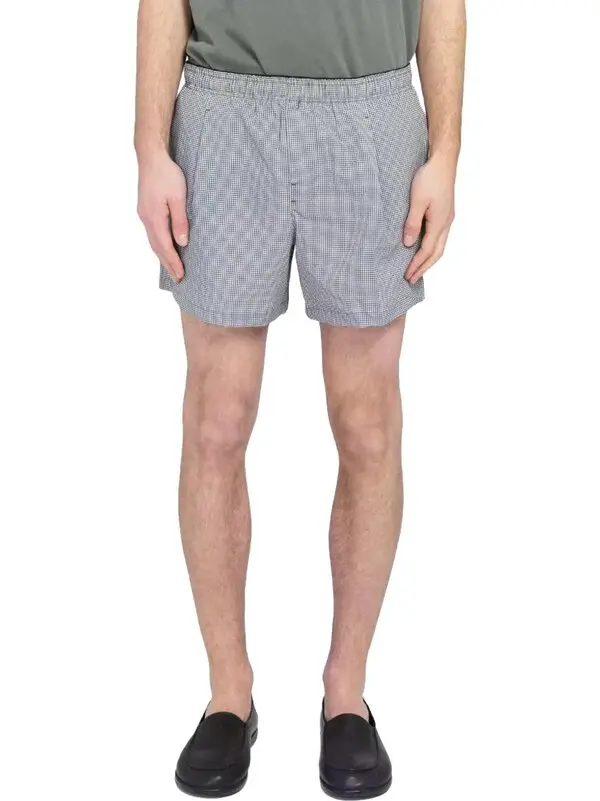 Our Legacy Seersucker Gingham Shorts - White