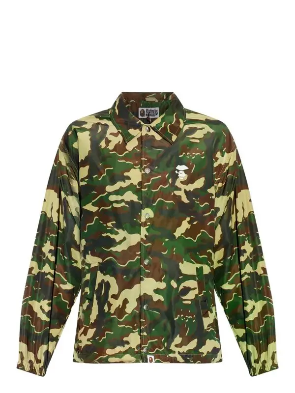 A BATHING APE Camouflage-print Jacket - Green