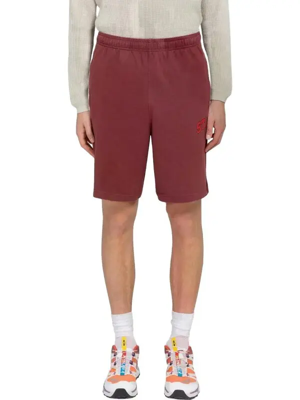 StÜssy Striped Jersey Shorts - Red