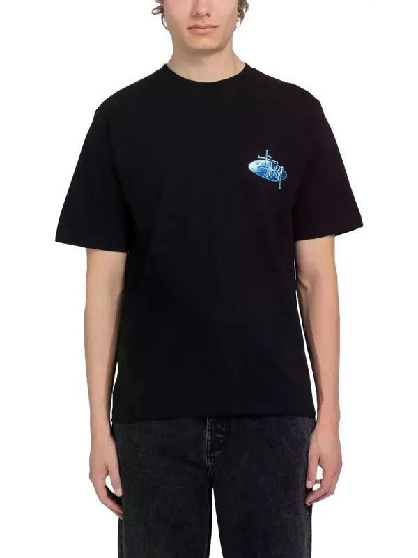 StÜssy Graphic Print T-shirt - Black