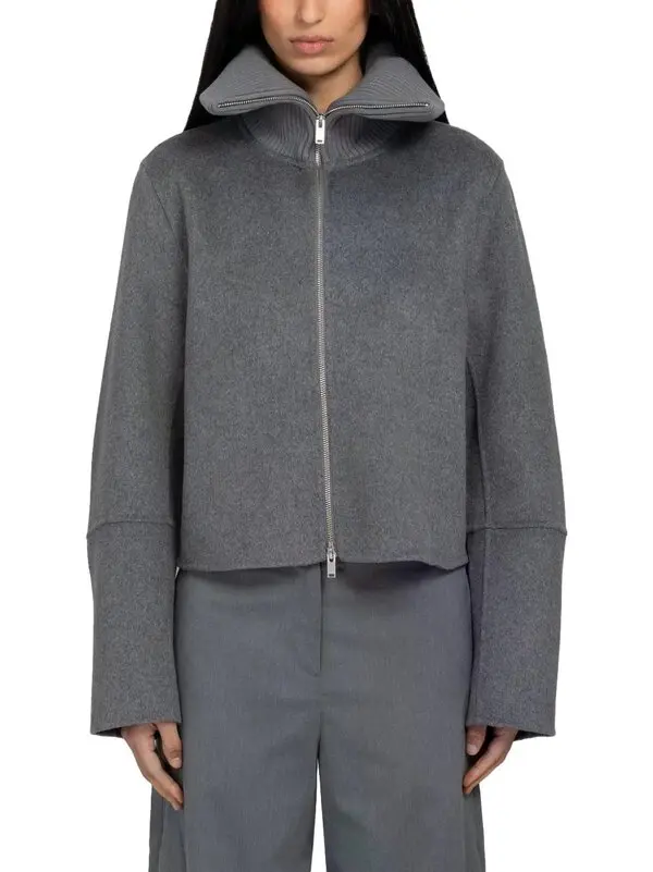 SAMSOE SAMSOE Sacleo Ribbed-neck Jacket - Grey