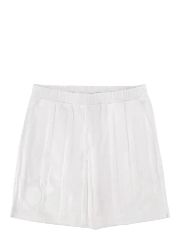 Hugo Boss Logo-patch Pleated Shorts - White
