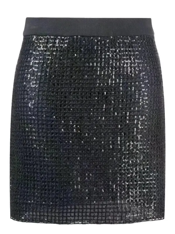 Brunello Cucinelli Sequin-embellished Mini Skirt - Black