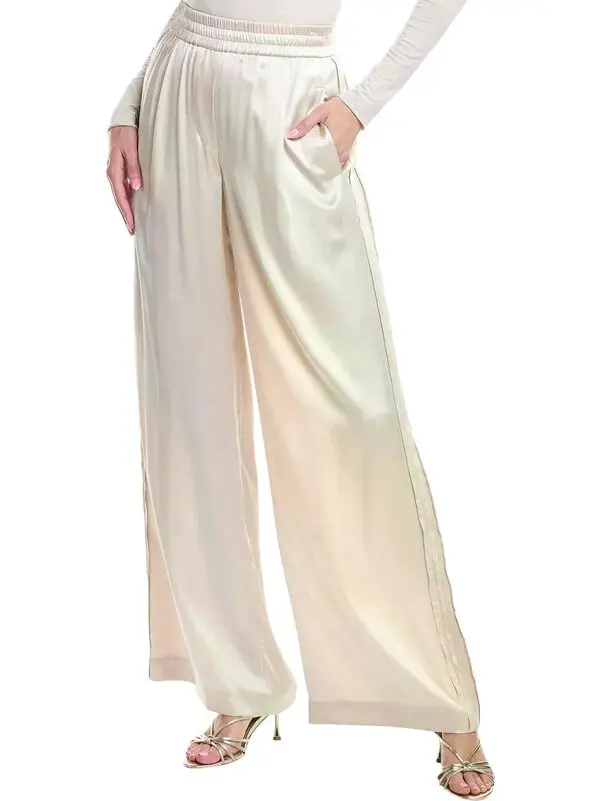Brunello Cucinelli Elasticated-waistband Wide-leg Trousers - Neutrals