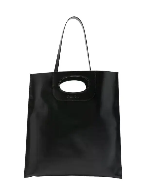 GHERARDINI Piattina Leather Clutch - Black