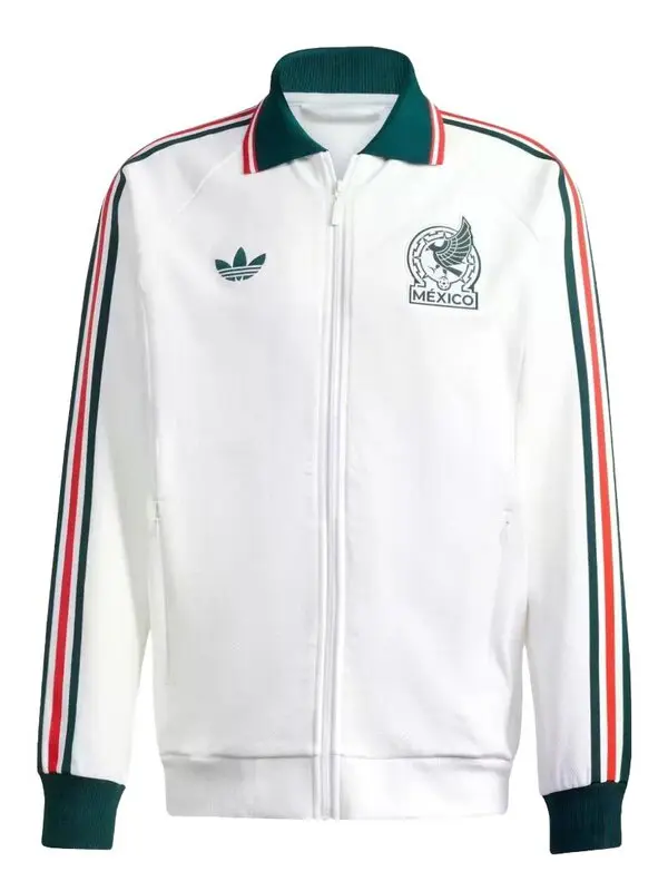 Adidas Mexico Away Anthem Zip-up Jacket - White