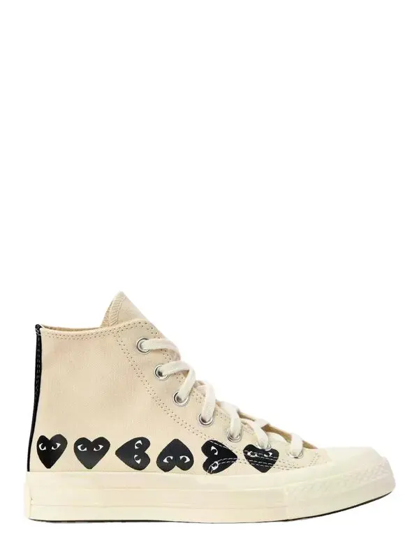 CONVERSE X COMME DES GARONS PLAY Chuck 70 Multi-heart Sneakers - Neutrals