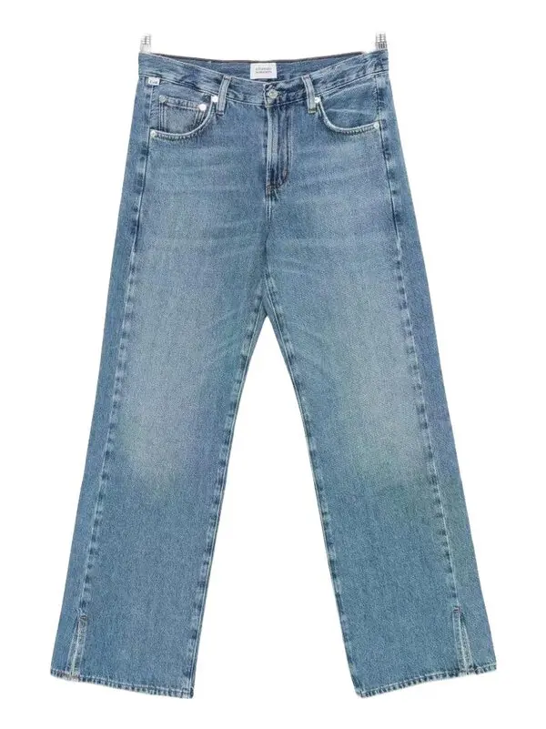 Citizens Of Humanity Side-slit Straight Leg Jeans - Blue