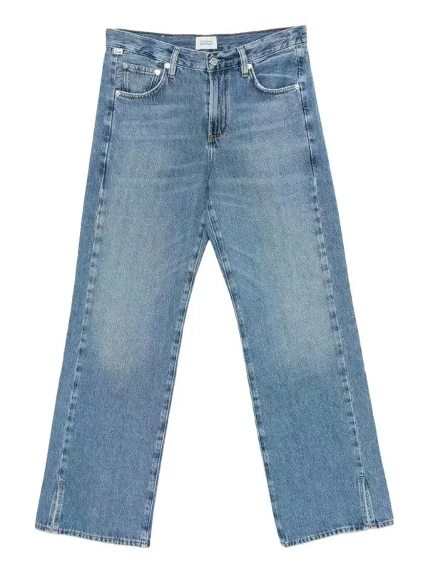 Citizens Of Humanity Side-slit Straight Leg Jeans - Blue