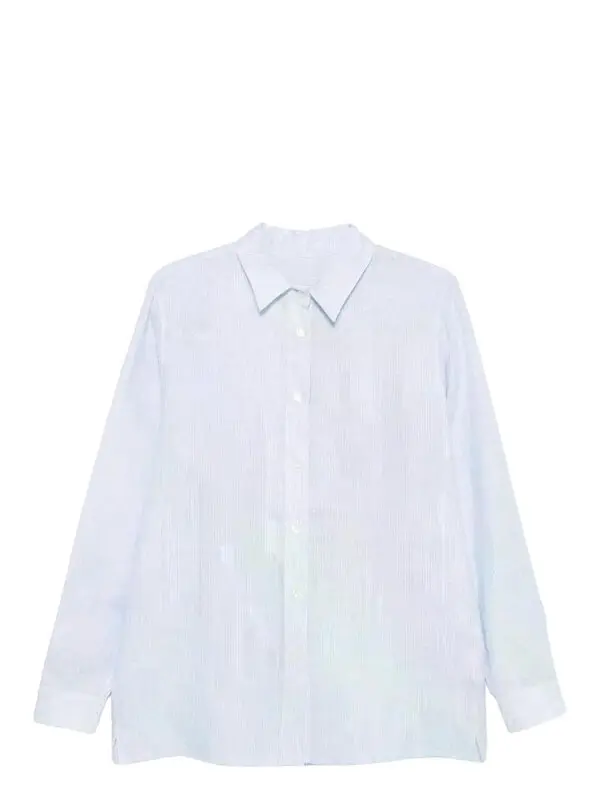 RIVIERA Long-sleeve Button-down Shirt - Blue