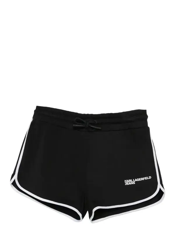 Karl Lagerfeld Logo-print Shorts - Black