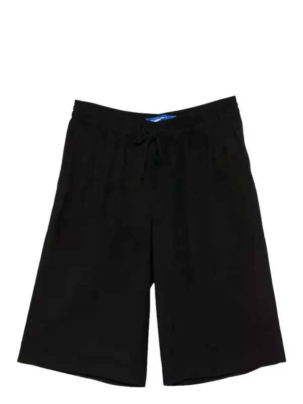 Karl Lagerfeld Drawstring-waist Shorts - Black