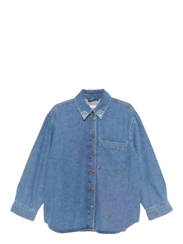 PENNYBLACK Embroidered Shirt - Blue