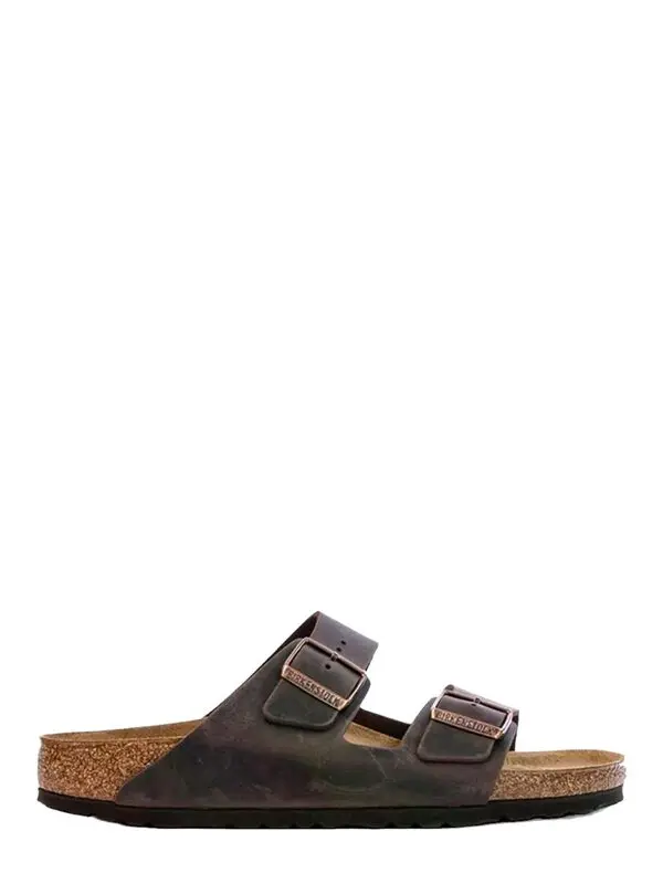 BIRKENSTOCK Arizona Oiled Leather Sandals - Brown