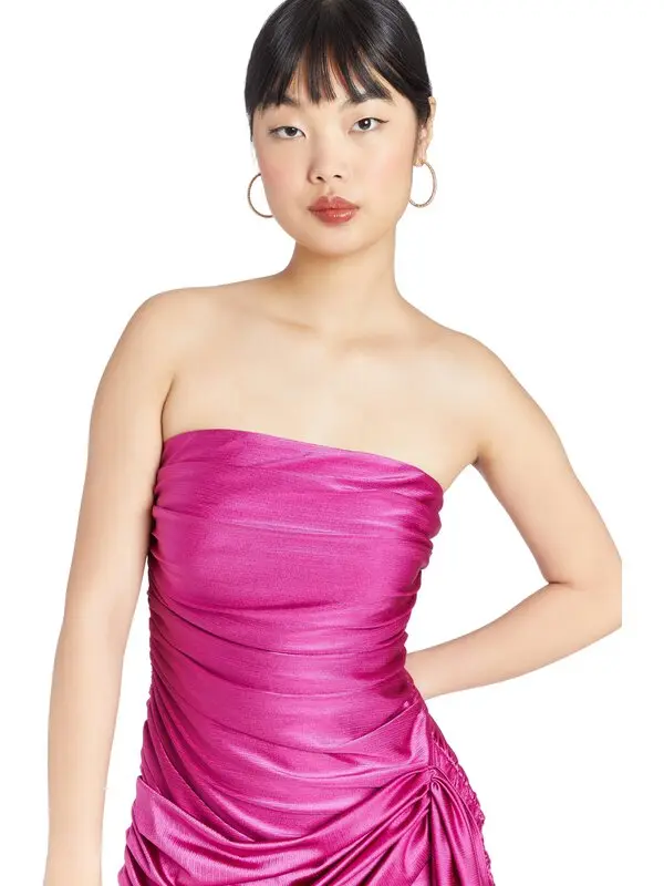 Amanda Uprichard Anja Mini Dress - Fuchsia
