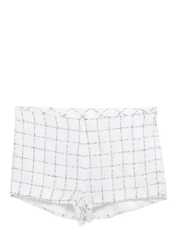 LIBEROWE Check-pattern Shorts - White
