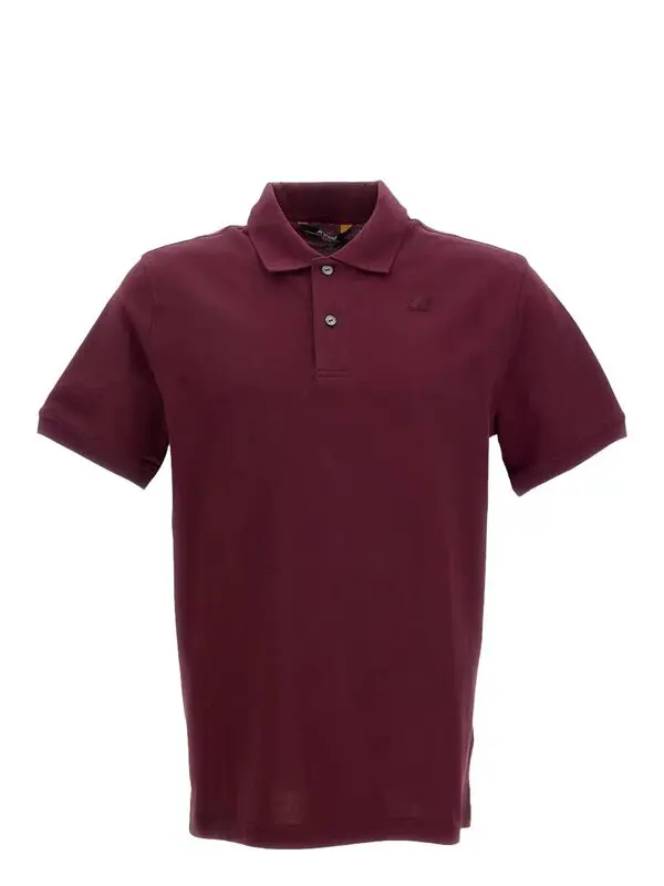 K-WAY Amedee Logo-patch Piqué Polo Shirt - Red