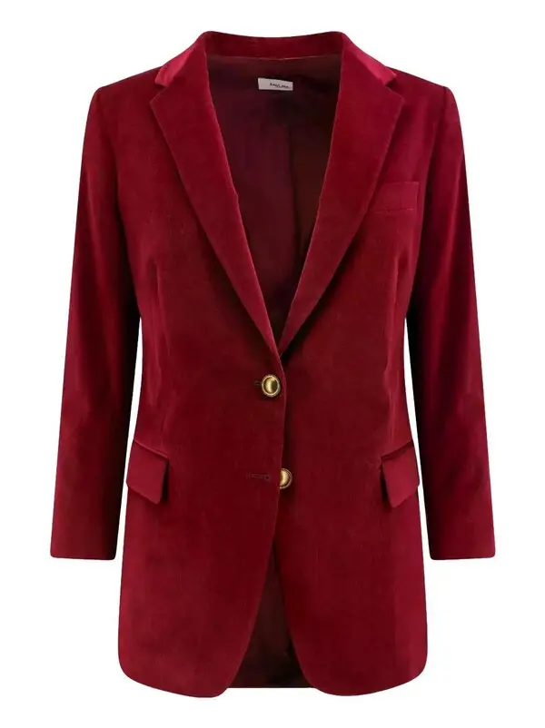 SAULINA Corduroy Blazer - Red