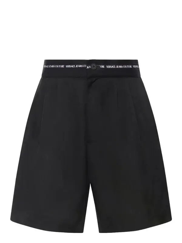 Versace Logo Shorts - Black