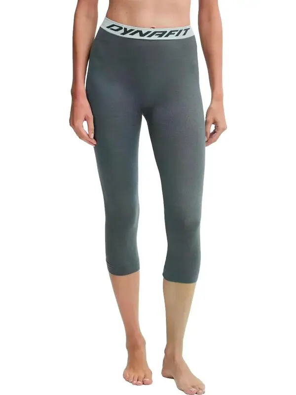 DYNAFIT Tour Light Merino 3/4 Logo-detail Leggings - Grey