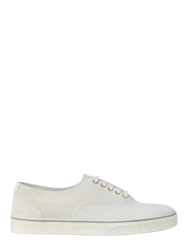 Brunello Cucinelli Leather Panelled Sneakers - Neutrals