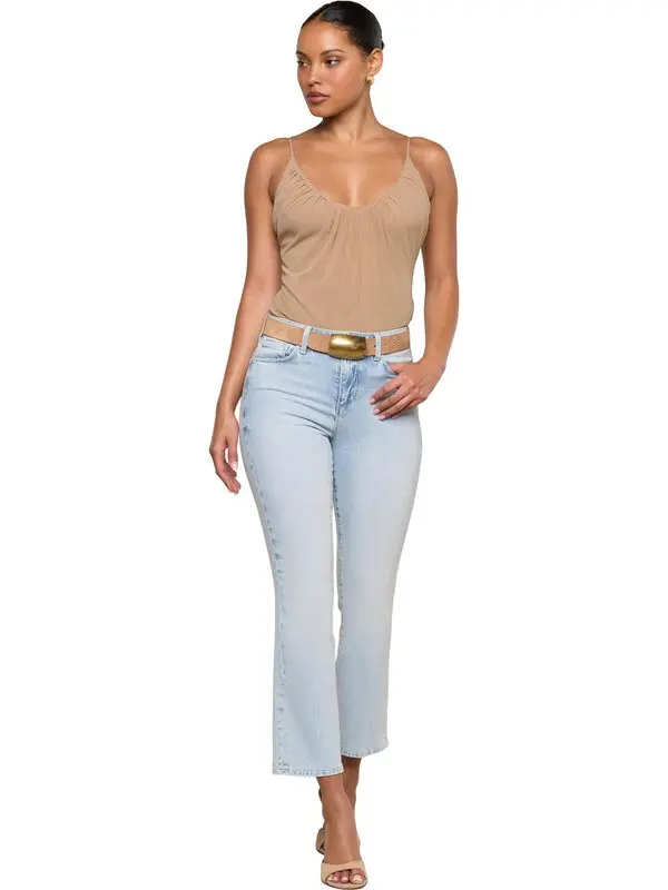 L'Agence Tati Cropped Micro Boot Jeans - Cabo