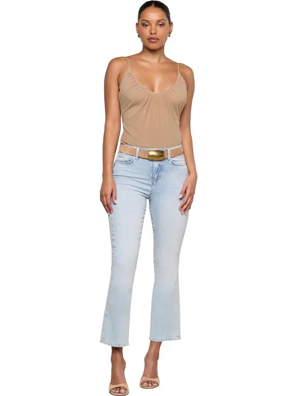 L'Agence Tati Cropped Micro Boot Jeans - Cabo