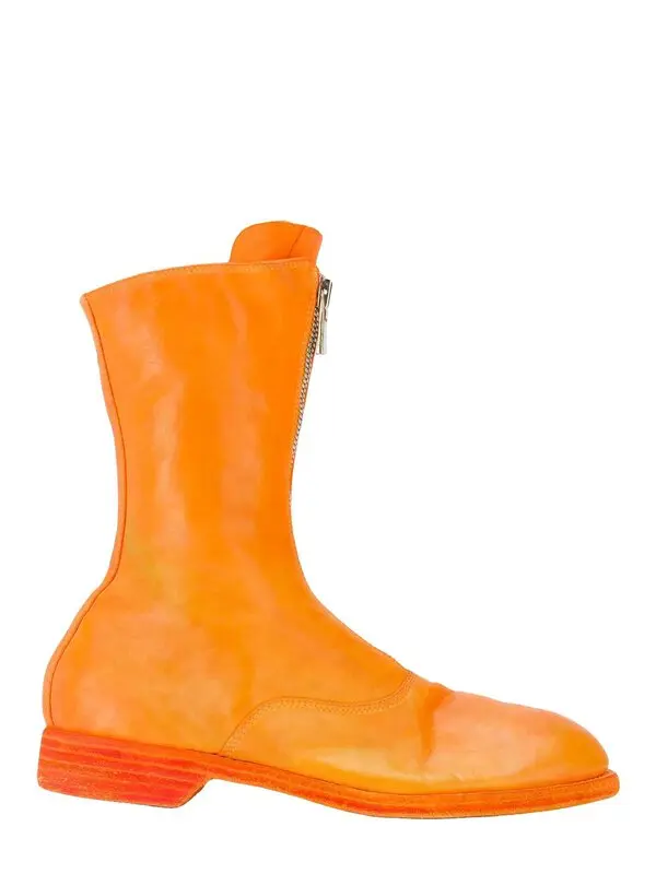 Guidi Calf-length Boots - Orange