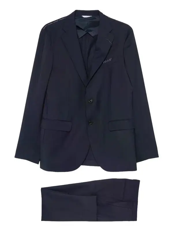 Boglioli Notch-lapel Single-breasted Suit - Blue